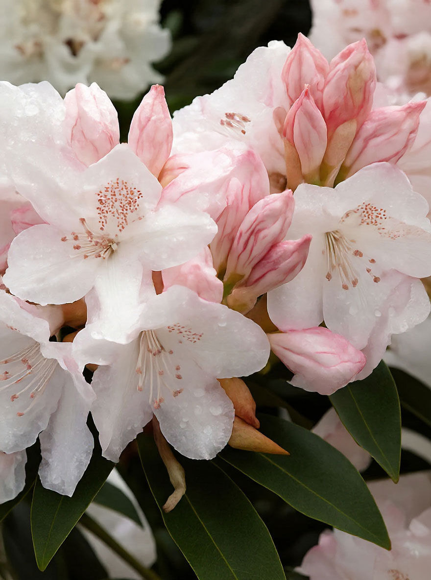 Rhododendron 'Candy Striped Pink' / Rhododendron Hybride 'Candy Striped ...